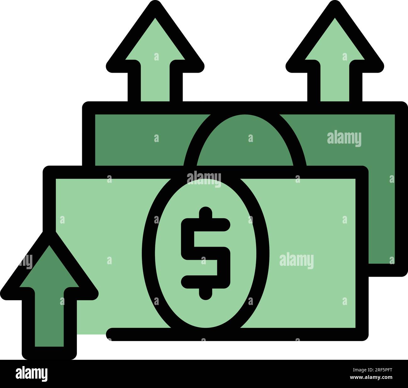 Send money icon outline vector. Payment transfer. Mobile app color flat ...