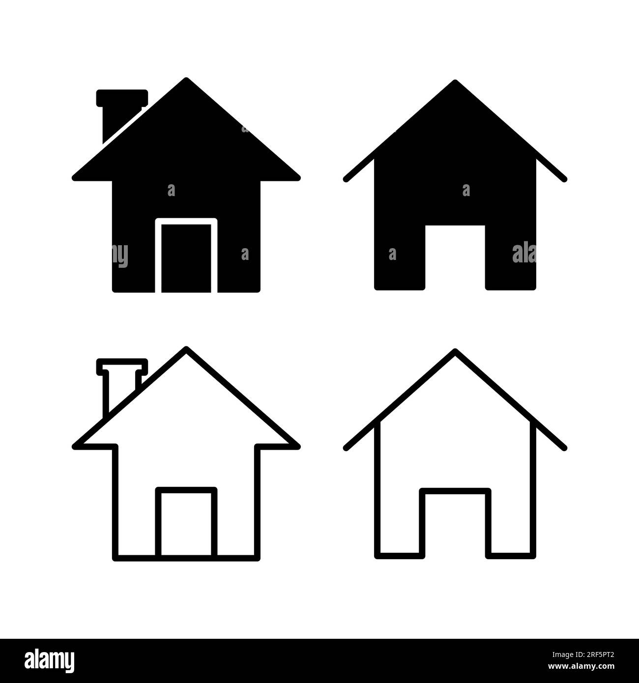 Home icon vector. House vector icon Stock Vector Image & Art - Alamy