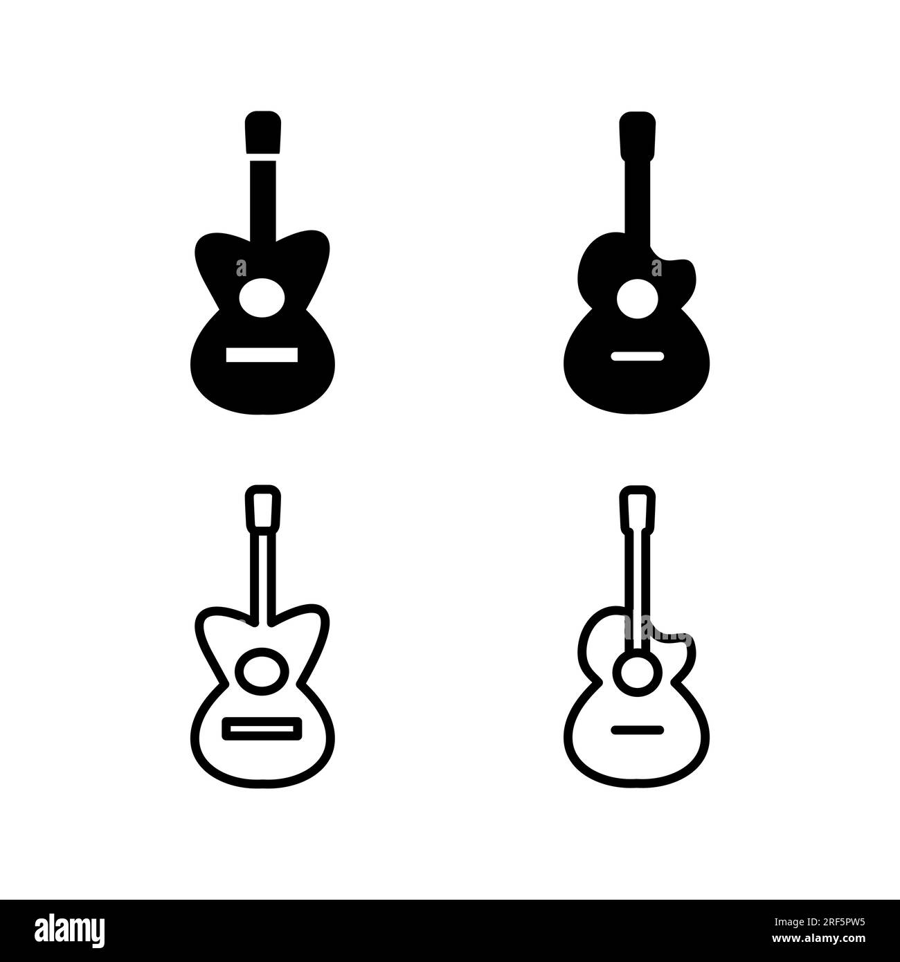 Guitar icon vector. musical instrument sign Stock Vector Image & Art ...
