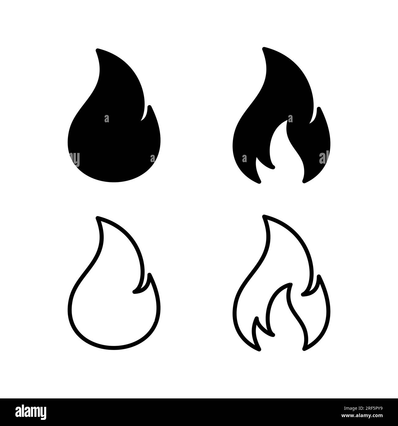 Fire icon vector. fire flame icon Stock Vector Image & Art - Alamy