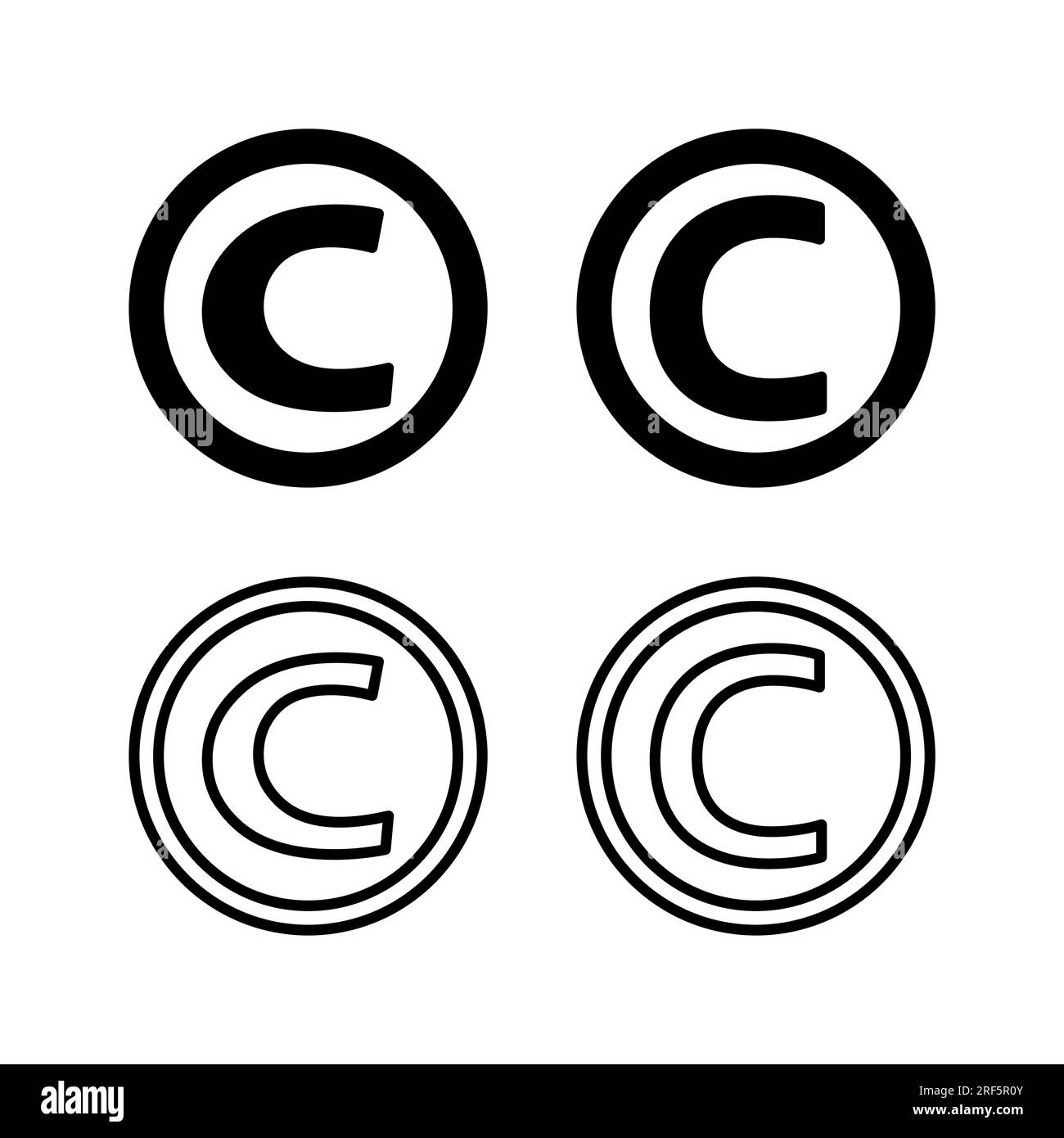 Copyright icon vector. copyright symbol Stock Vector Image & Art - Alamy