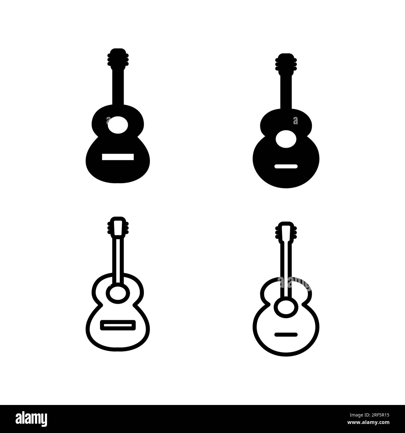 Guitar icon vector. musical instrument sign Stock Vector Image & Art ...