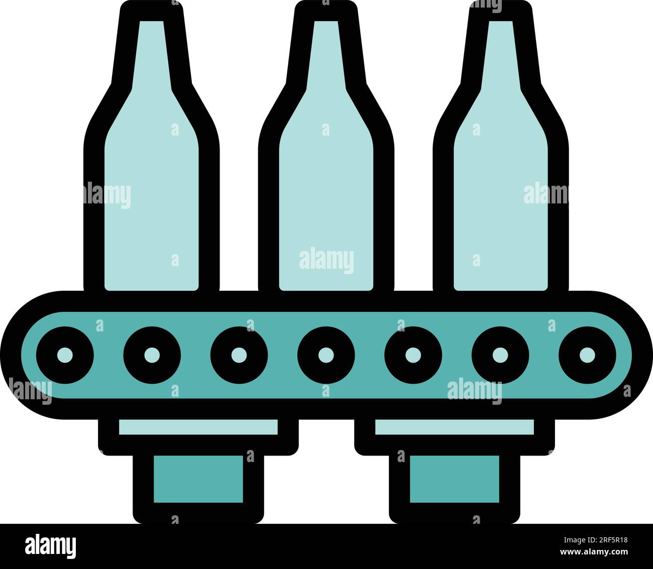 Beer process line icon outline vector. Factory tank. Drink production ...