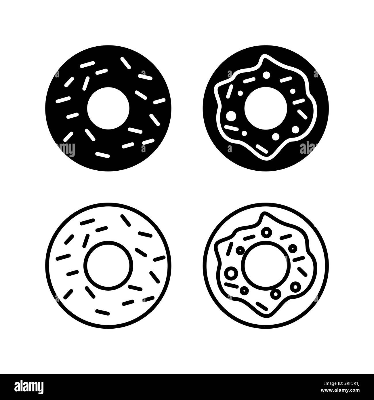 Donut icon vector. doughnut icon. donut logo Stock Vector Image & Art ...