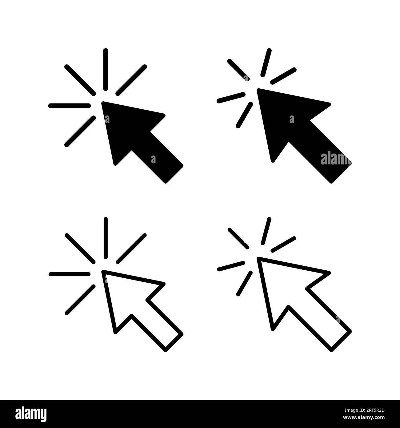 Click icon vector. cursor icon vector. pointer sign Stock Vector Image ...