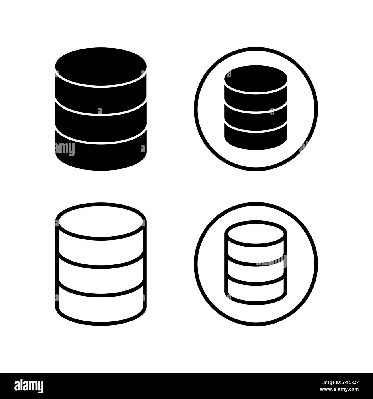 Database Icon Vector Server Icon Storage Stock Vector Image And Art Alamy