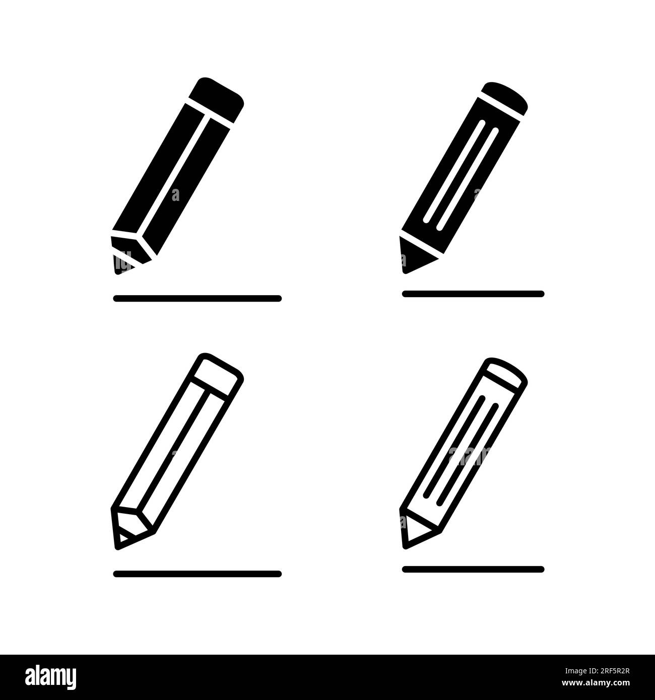 Edit icon vector. edit document sign and symbol. pencil Stock Vector ...