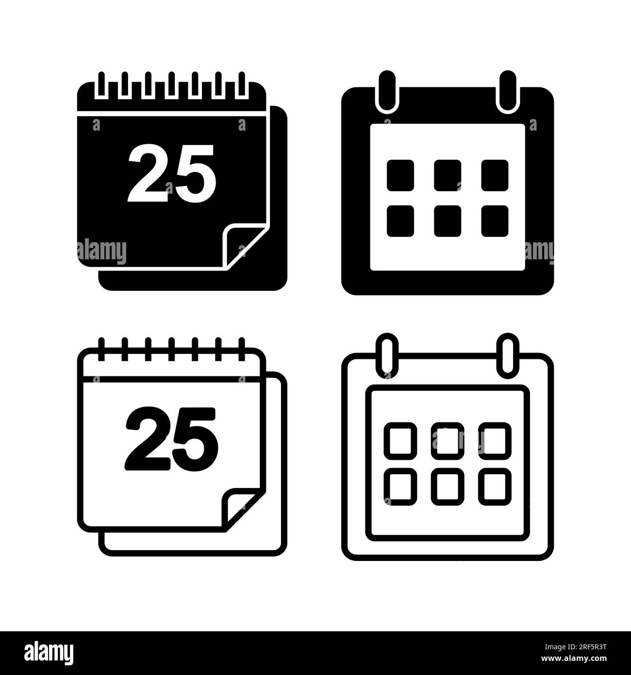 calendar icon vector. Calender symbol Stock Vector Image & Art - Alamy