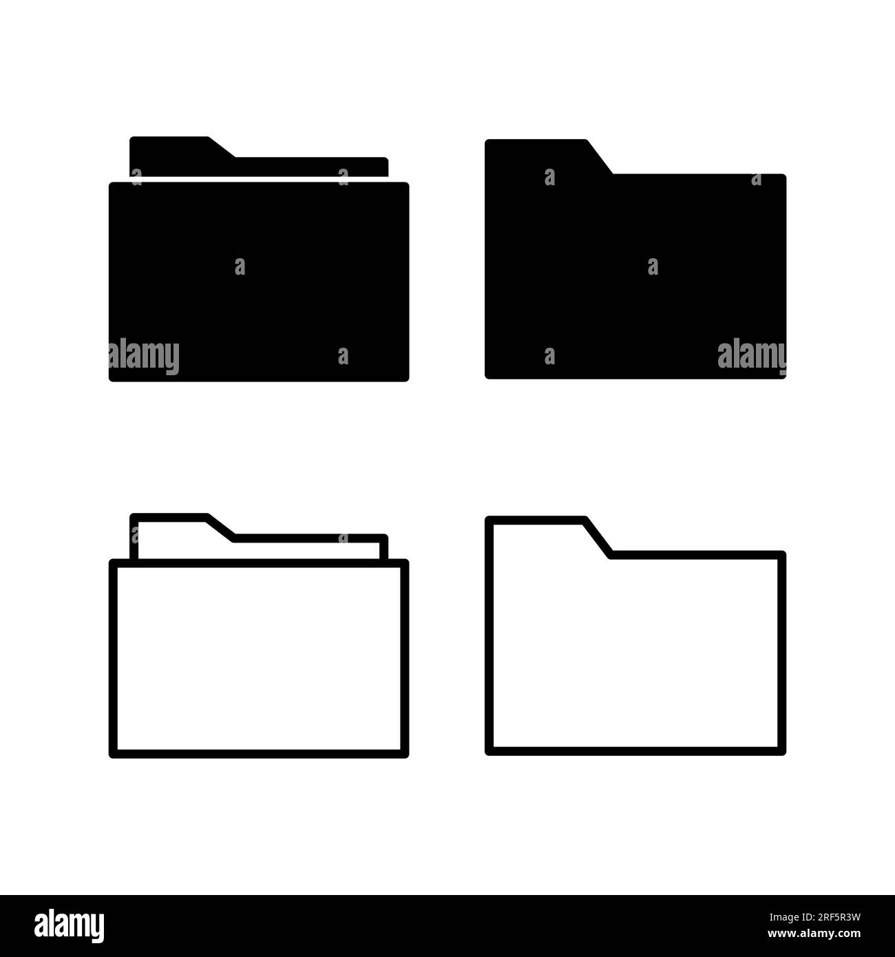 Folder icon vector. document folder icon Stock Vector Image & Art - Alamy