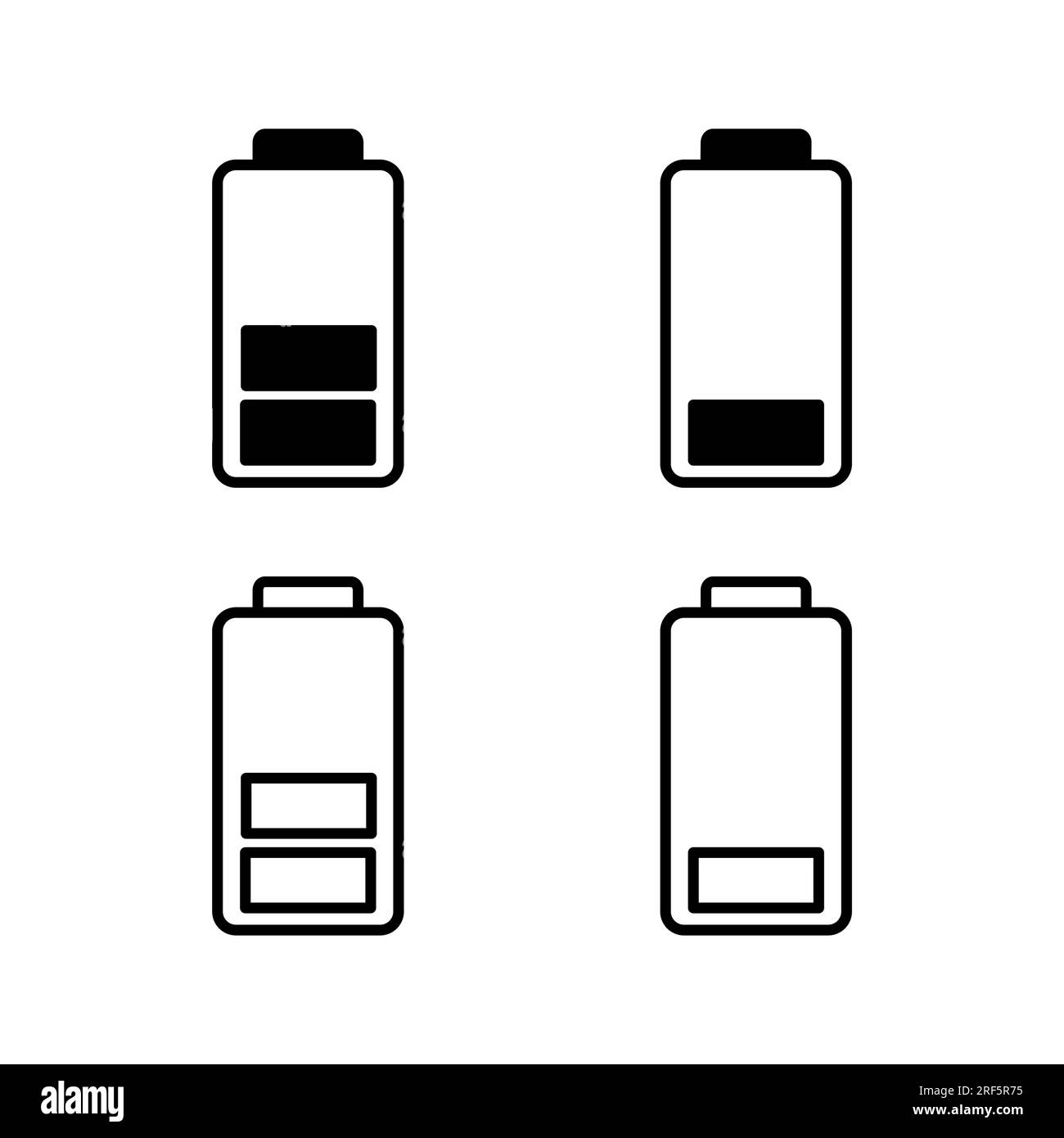 Battery icon vector. Battery charge indicator icon Stock Vector Image ...
