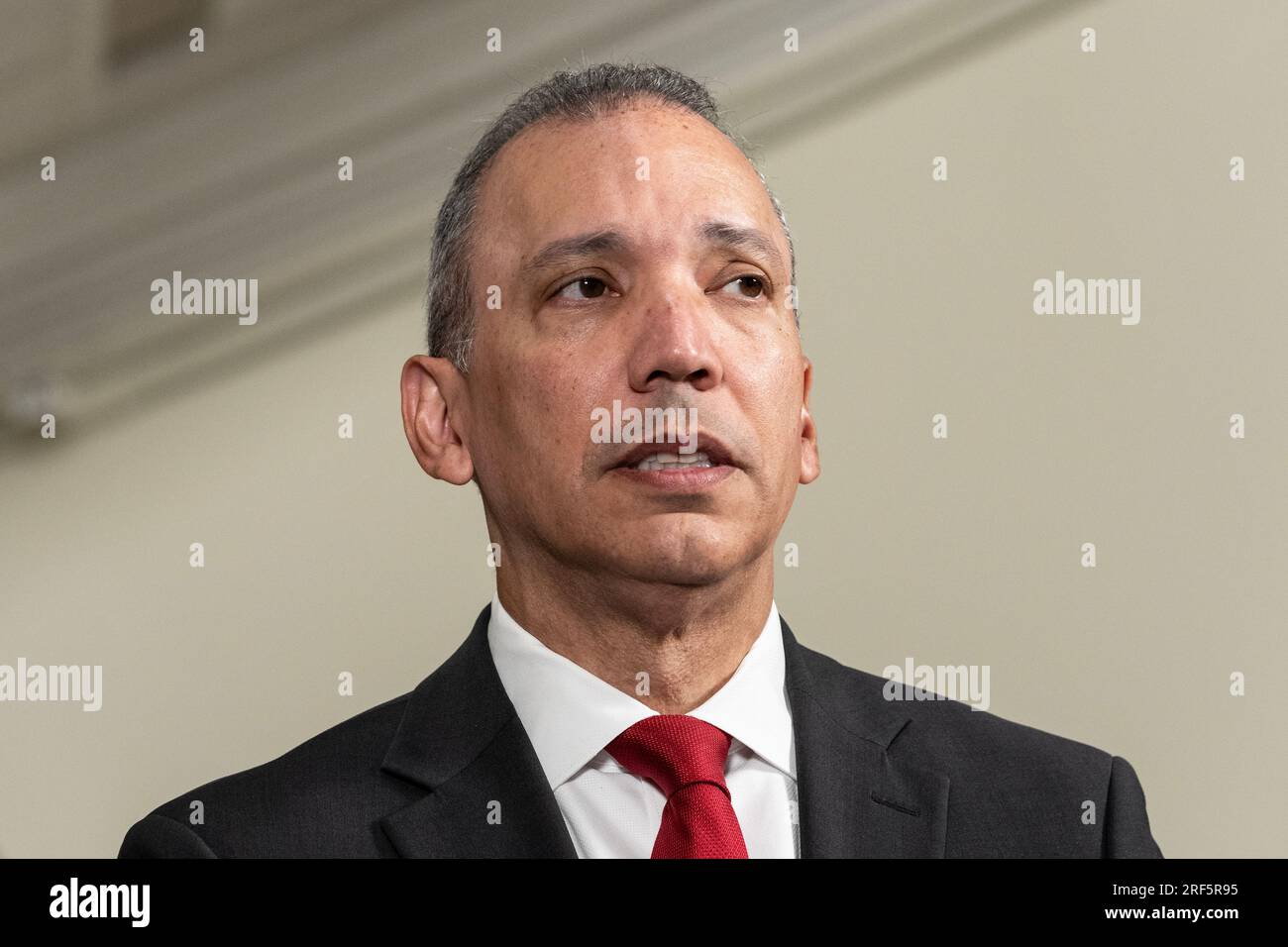 Department of Correction Commissioner Louis Molina attends public ...