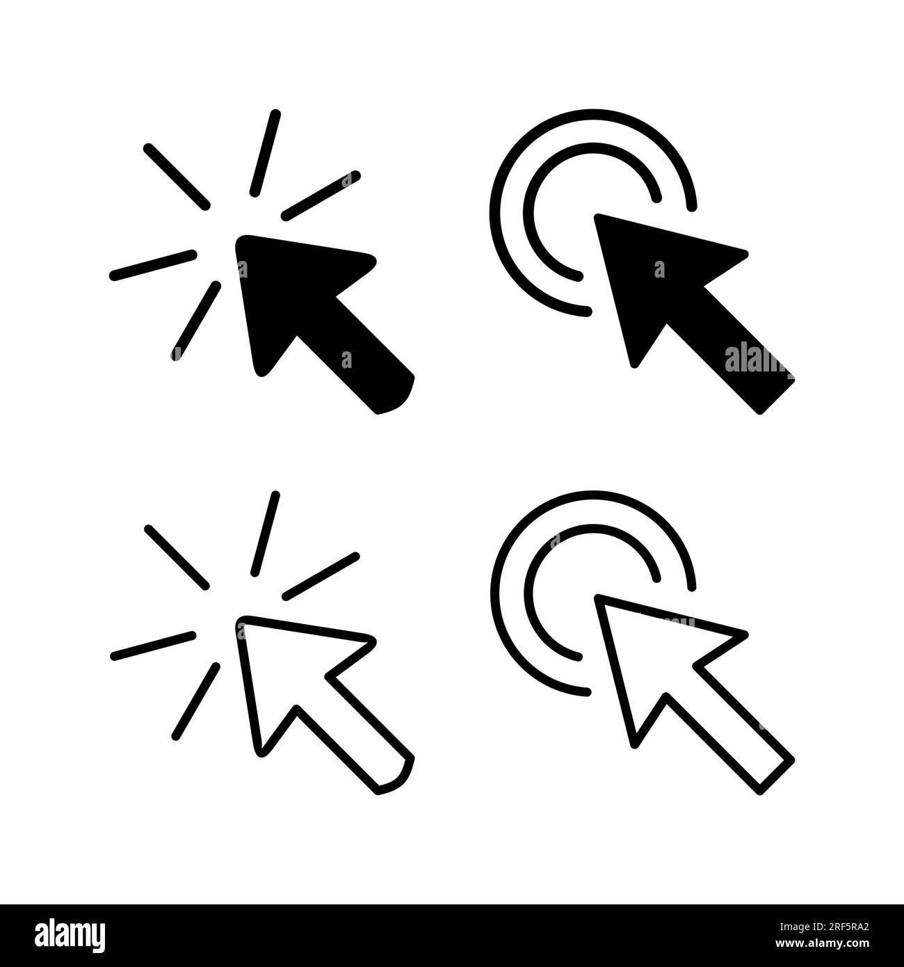 Click icon vector. cursor icon vector. pointer sign Stock Vector Image & Art - Alamy