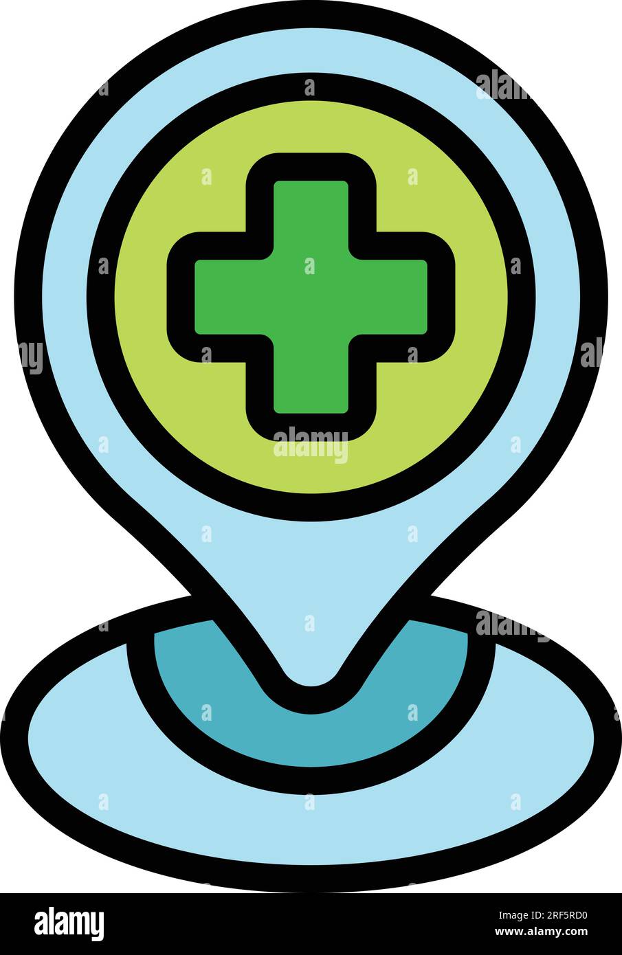 Medical help location icon outline vector. Doctor care. Nurse health ...
