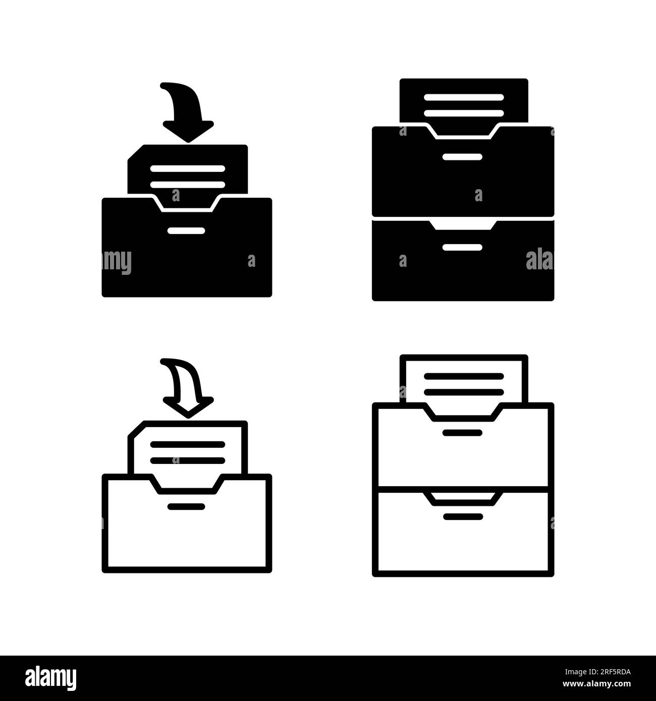 Archive icon vector. archive storage icon vector. folders icon Stock ...