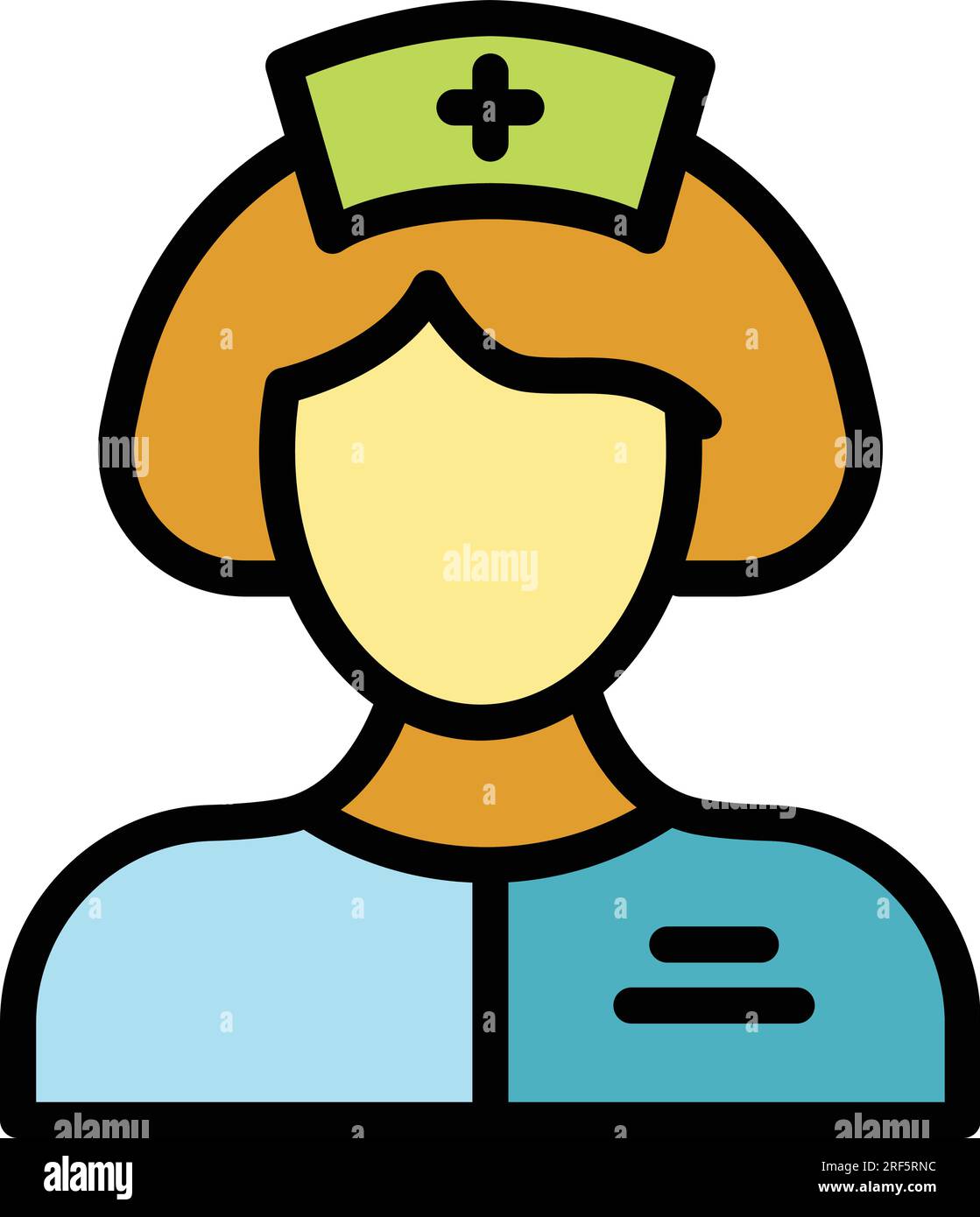 Staff people icon outline vector. Clinic care. Help service color flat ...