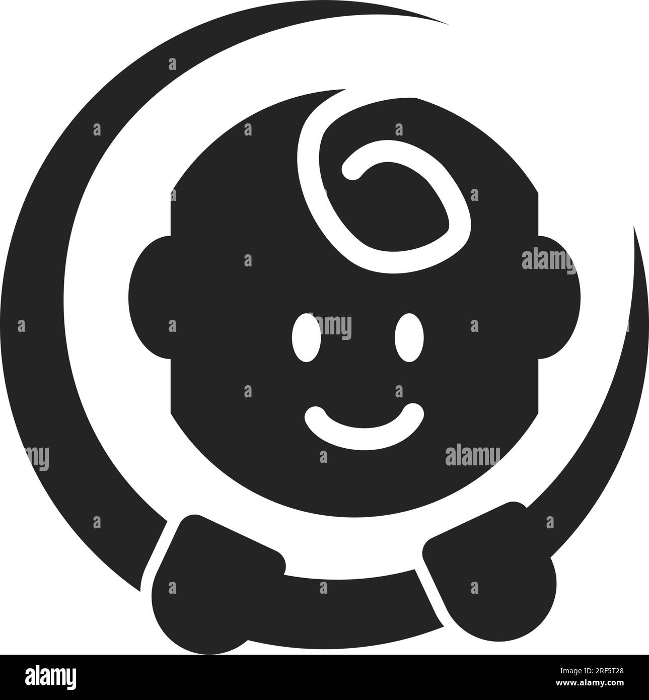baby logo template. Icon Illustration Brand Identity. Isolated and flat ...