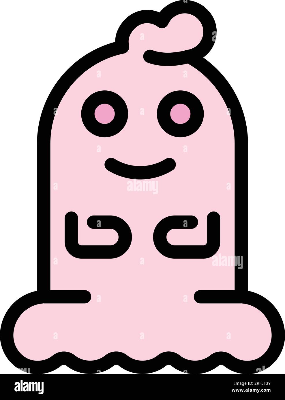 Funny jelly icon outline vector. Candy gummy. Cola shiny color flat ...