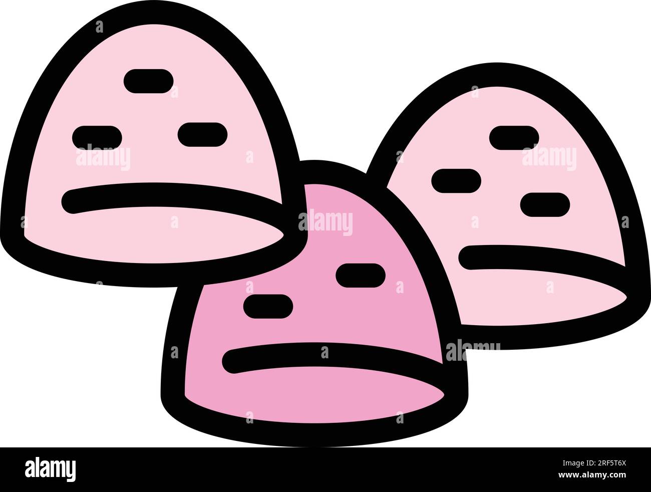 Jelly food icon outline vector. Bright dessert. Gear color flat Stock ...