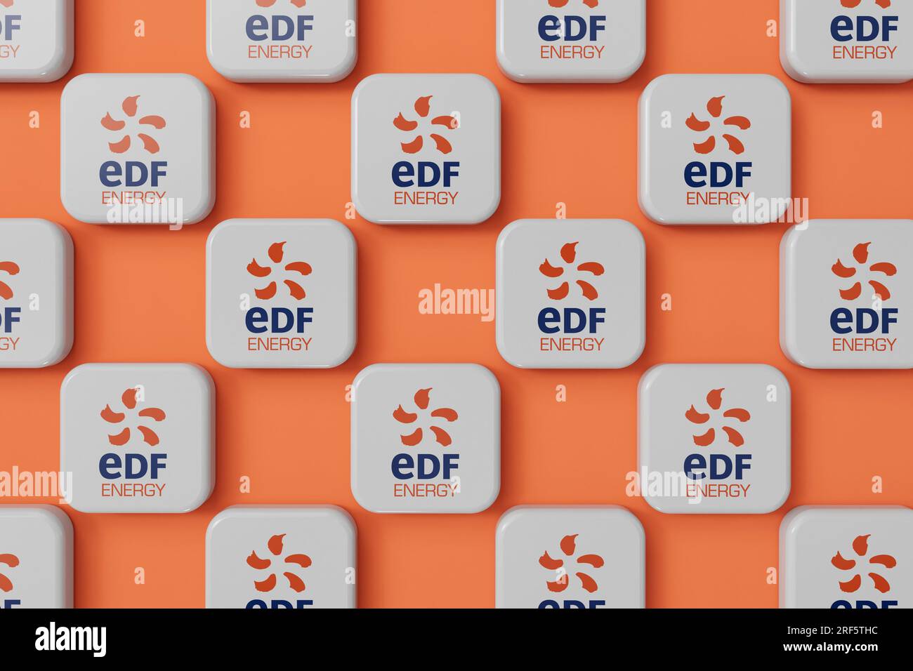 LONDON, UK - July 2023: EDF gas and electricity energy supplier company ...