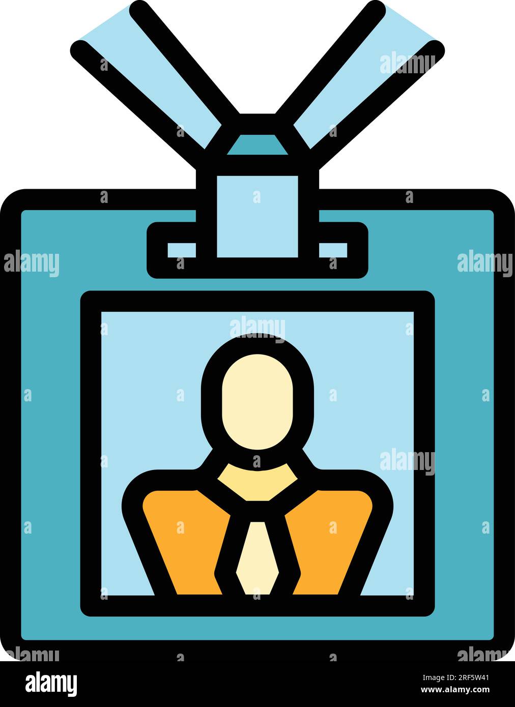 Business id card icon outline vector. Creative solution. Success ...