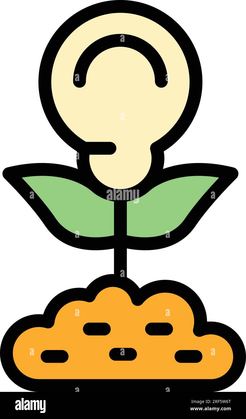 Business idea plant icon outline vector. People team. Business strategy ...