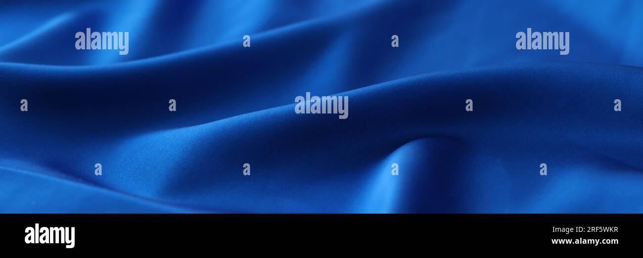 Blue satin background or design element Stock Photo - Alamy