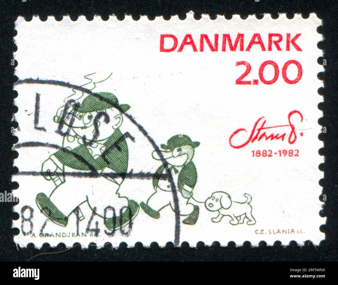 DENMARK - CIRCA 1982: stamp printed by Denmark, shows Robert Storm ...
