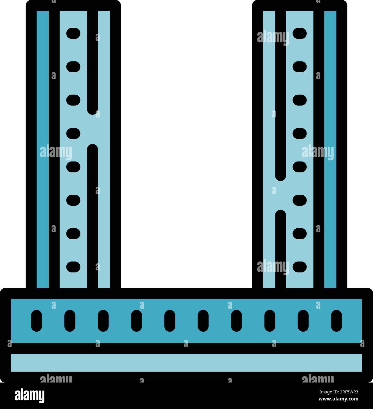 Concrete wall icon outline vector. Brick mortar. Construction builder ...