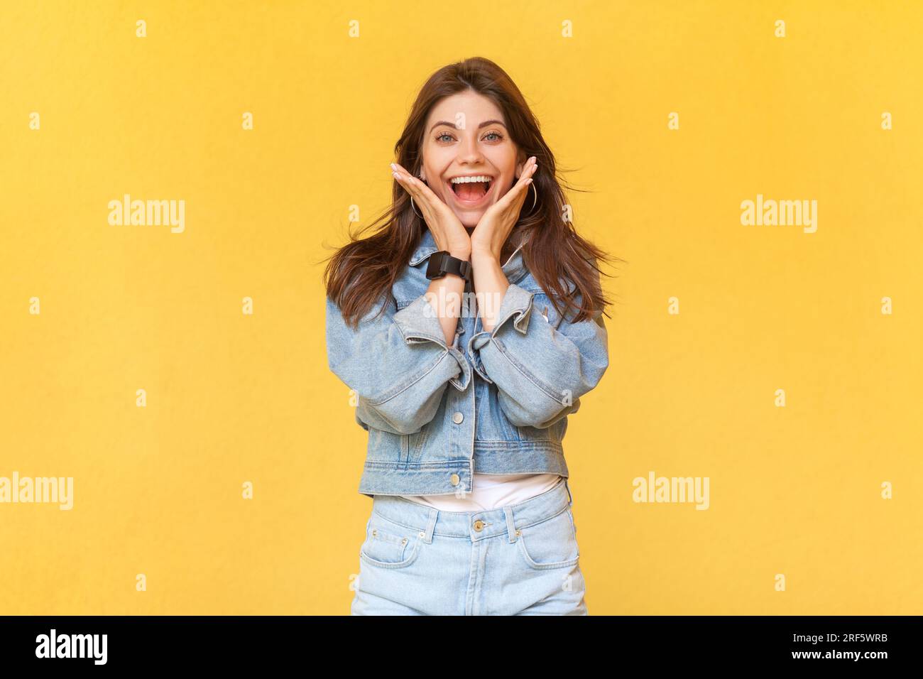 Extremely happy woman hi-res stock photography and images - Alamy