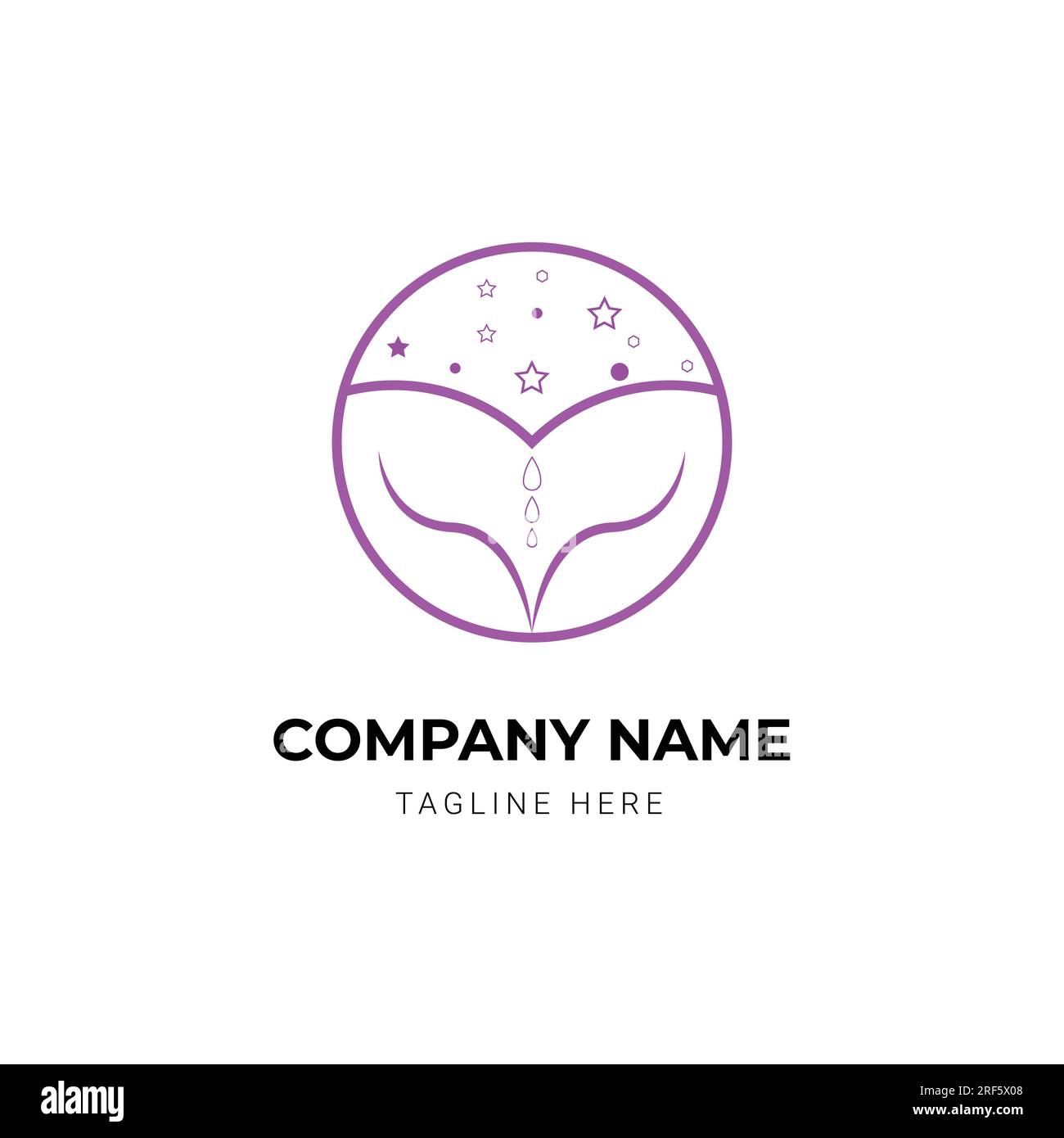 Organic identity design template Stock Vector Images - Alamy