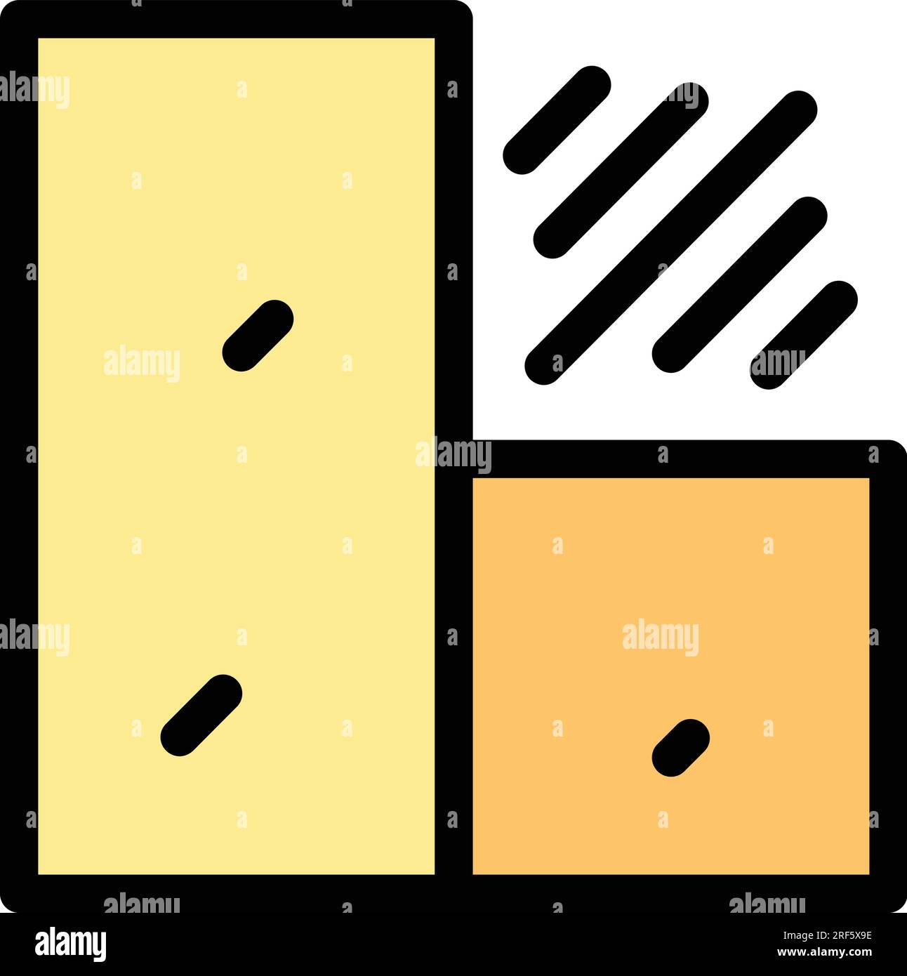 Wall pile icon outline vector. Drywall construction. Plaster house ...