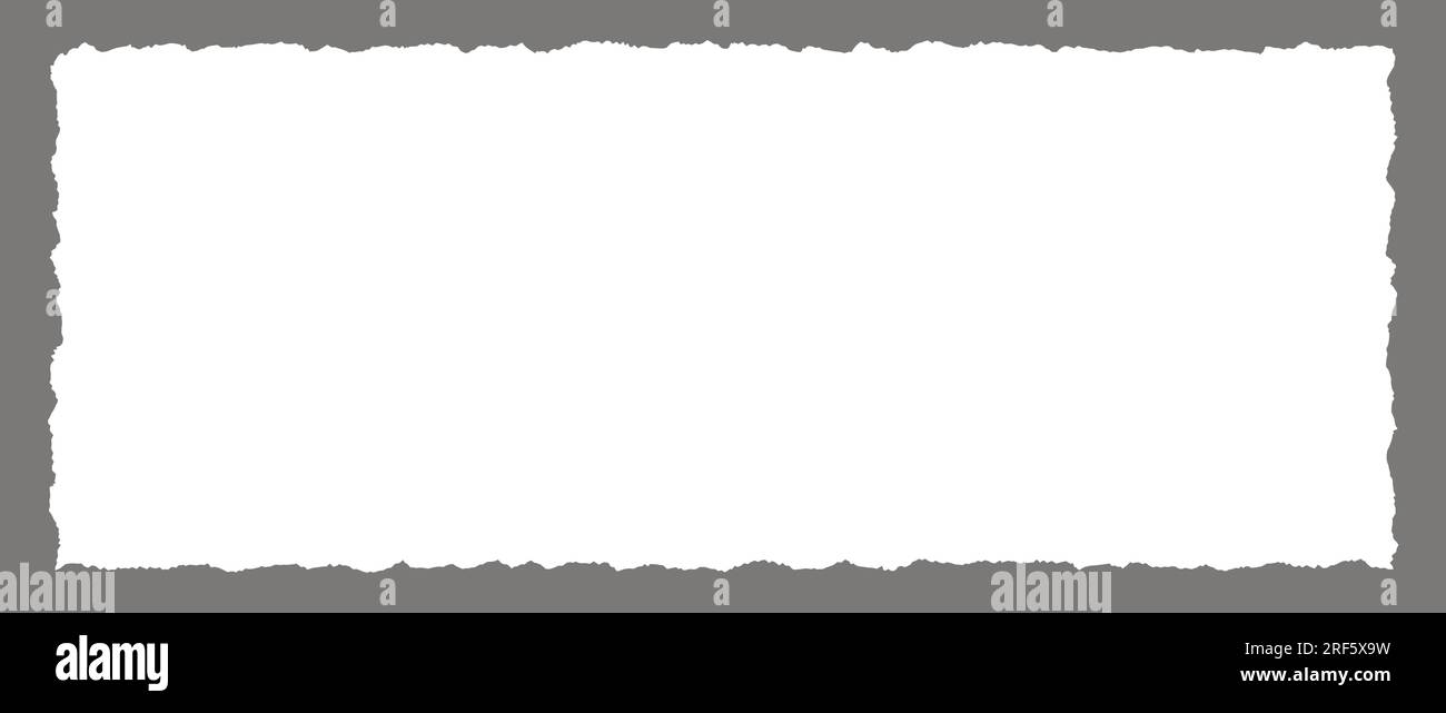 Torn paper frame background. White blank sheet wallpaper with jagged ... Torn paper frame background. White blank sheet wallpaper with jagged ...