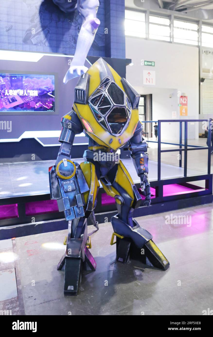 SHANGHAI, CHINA - JULY 30, 2023 - Battle robot Cosplayer at ...
