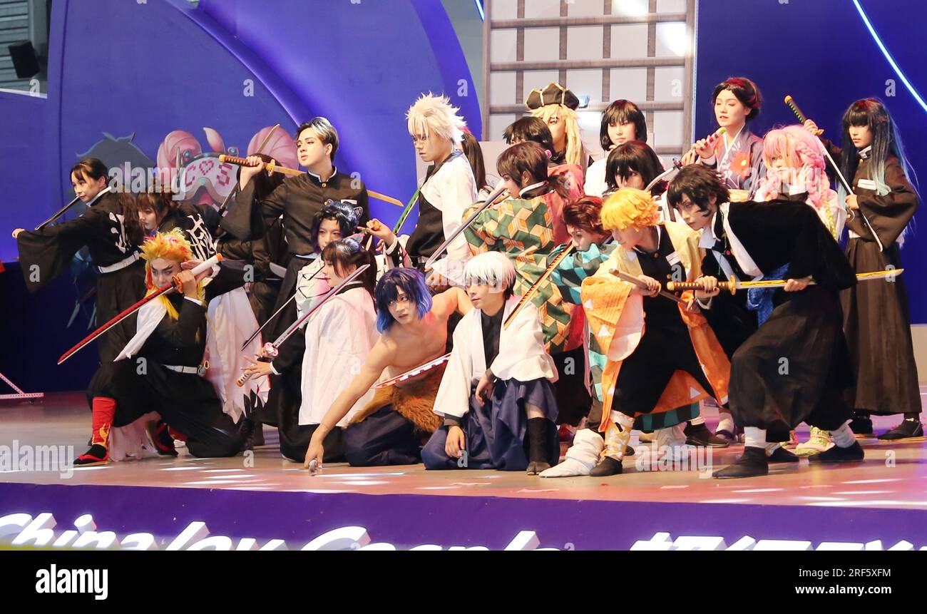 SHANGHAI, CHINA - JULY 30, 2023 - ChinaJoy2023's "Demon Slayer" Cos ...