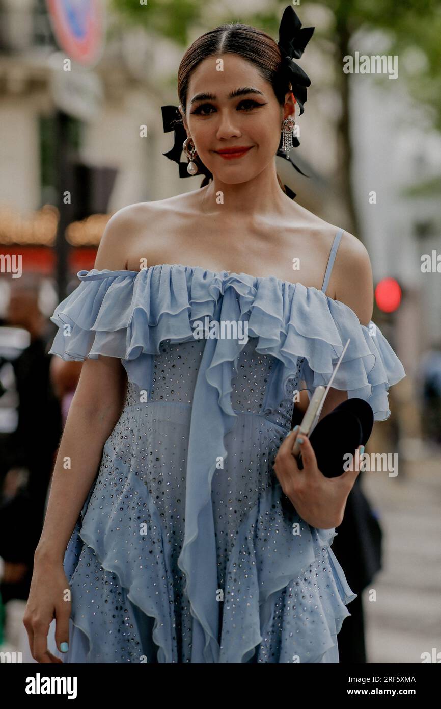 Paris, France. 05th July, 2023. Street style, Araya Alberta Hargate ...