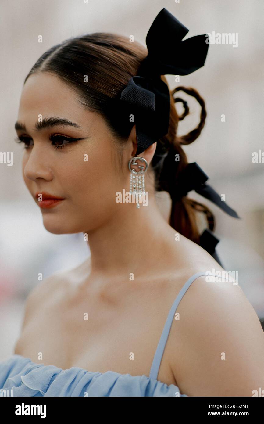 Paris, France. 05th July, 2023. Street style, Araya Alberta Hargate ...