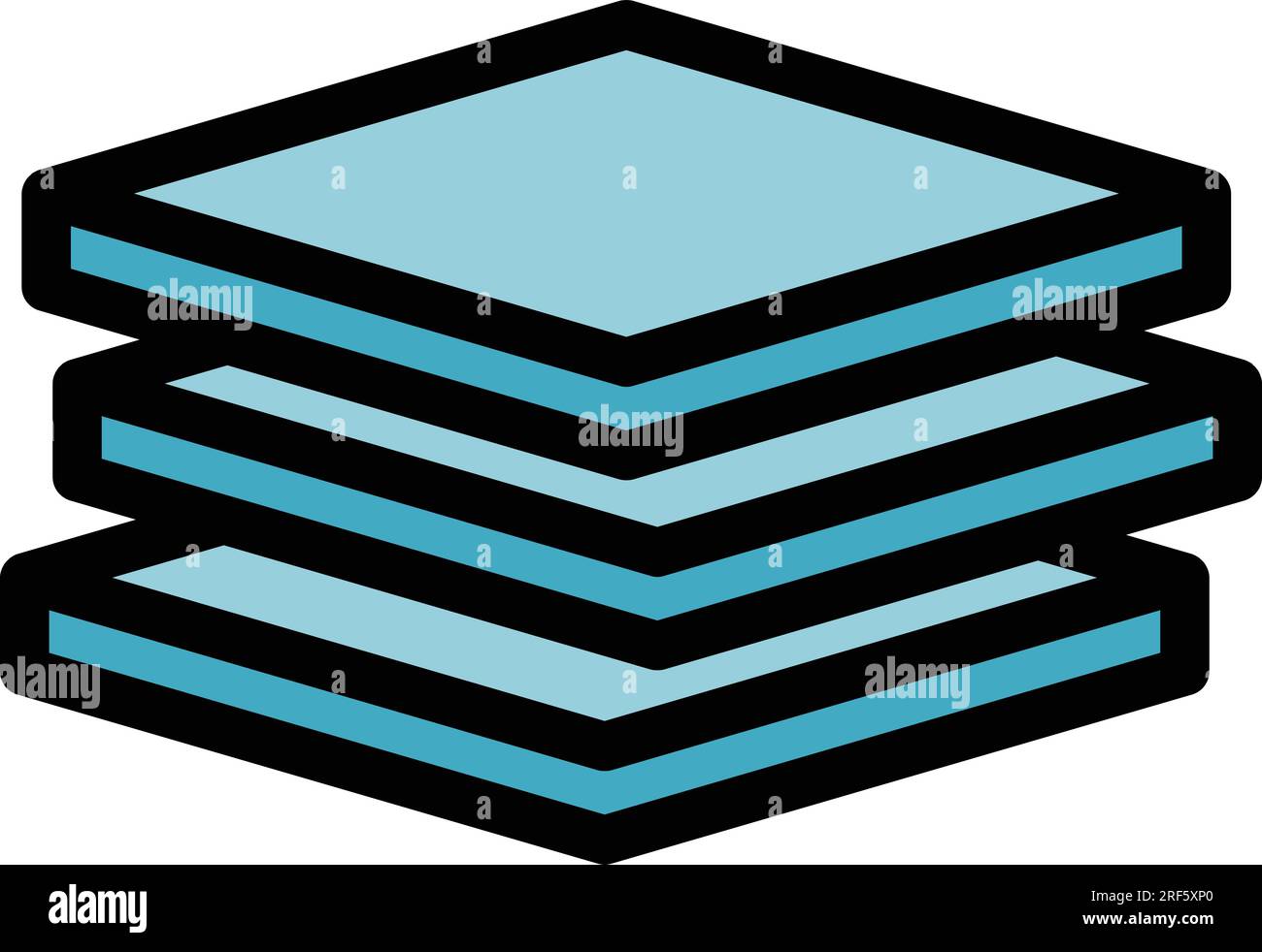 Drywall wall icon outline vector. Construction plaster. Cement pile ...