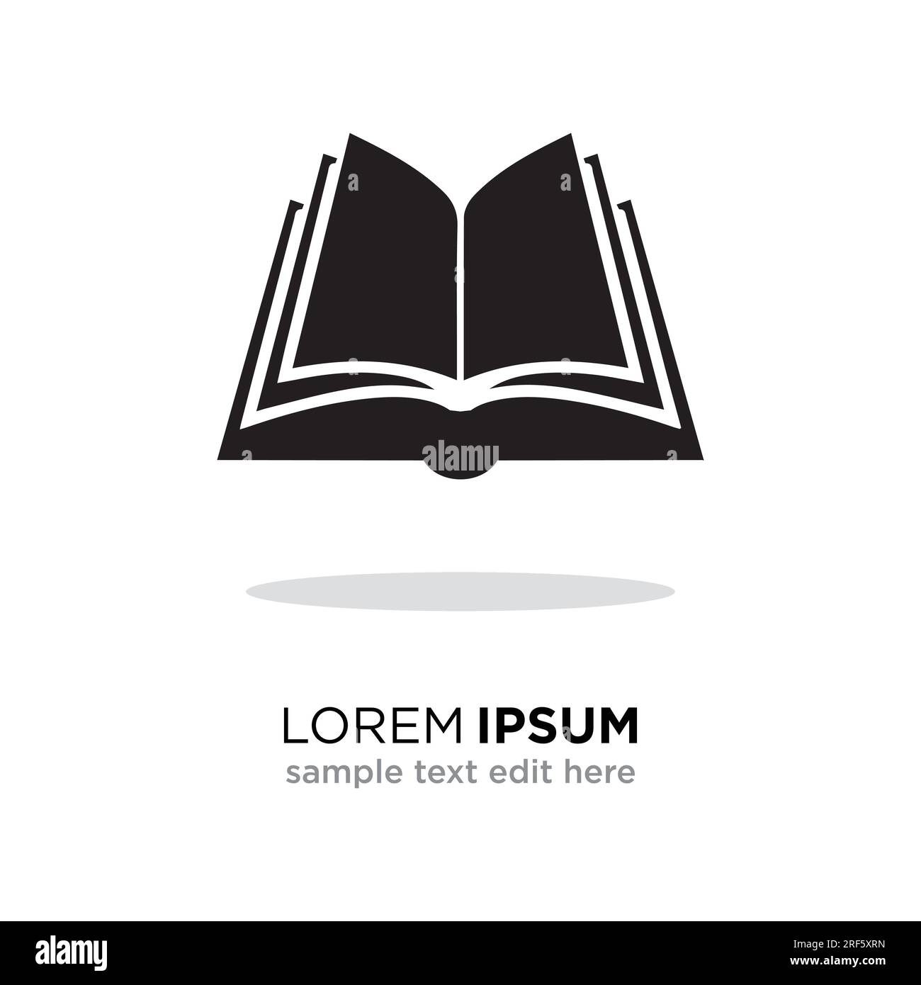 Book logo design. isolated in white background. book icon. modern ...