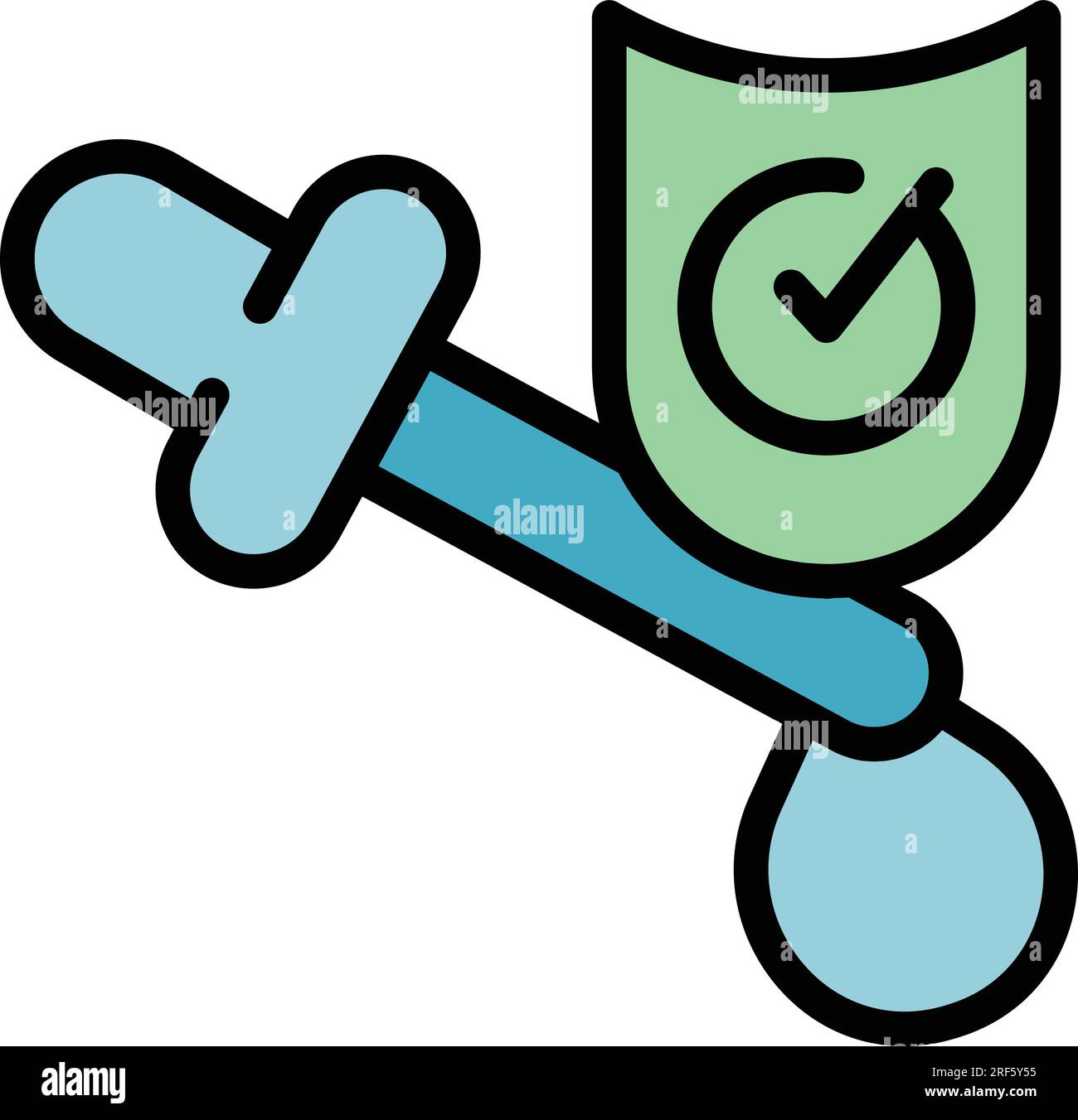 Cosmetic dropper icon outline vector. Cell face. Medical gel color flat ...