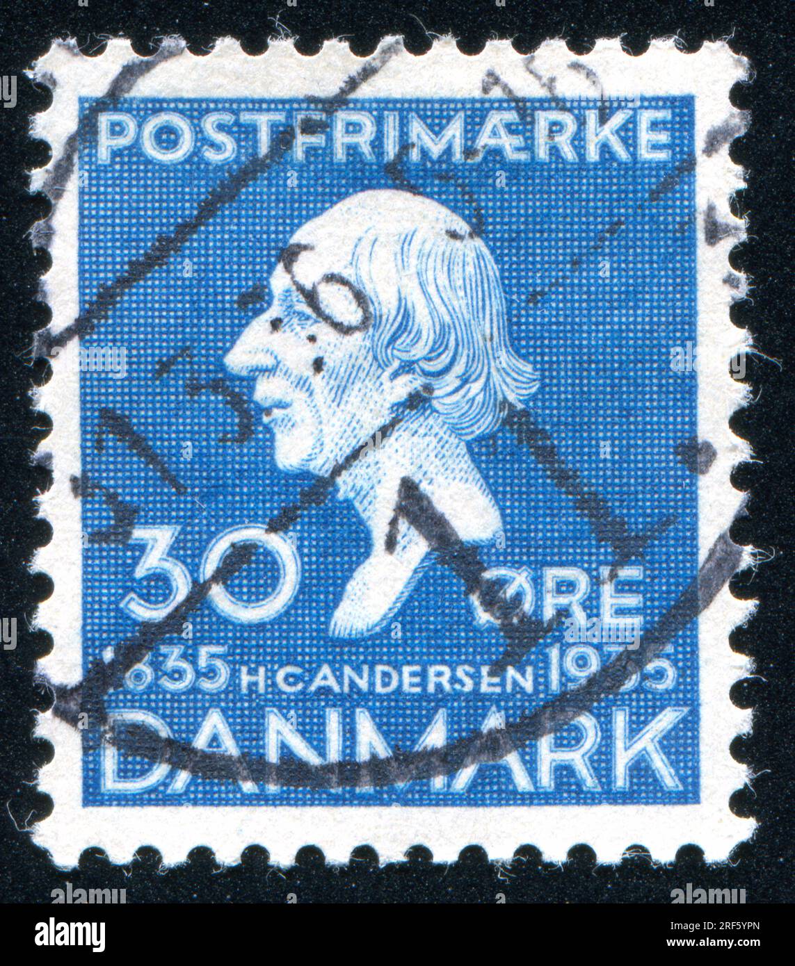 DENMARK - CIRCA 1935: stamp printed by Denmark, shows Andersen, circa ...