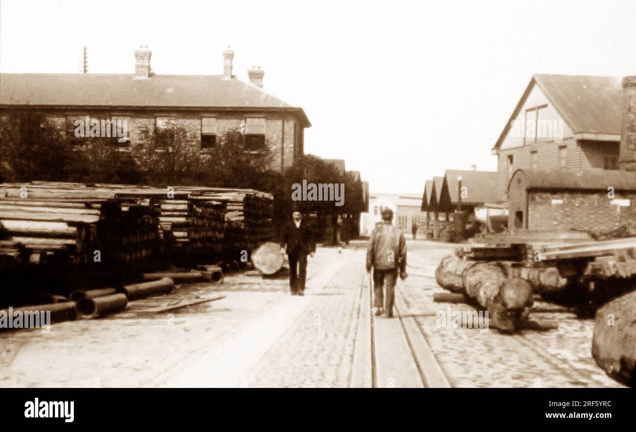 Main Road, Chatham Dock Yard, Victorian period Stock Photo - Alamy