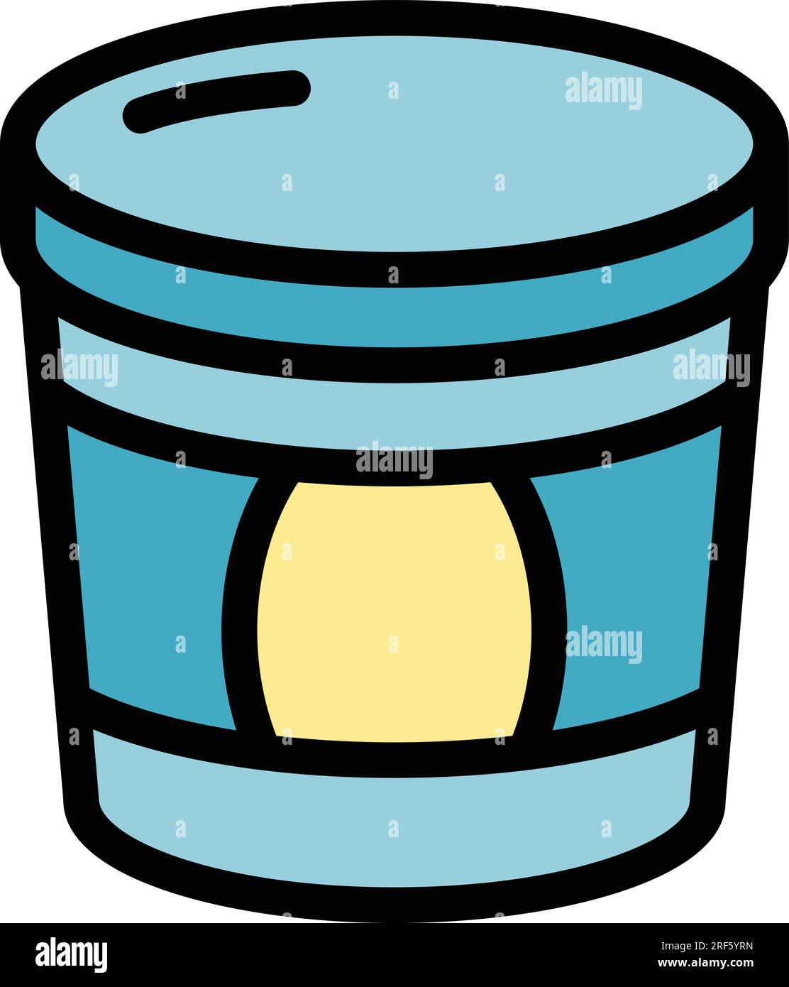Sugar glass icon outline vector. Coconut syrup. Nut soy color flat ...