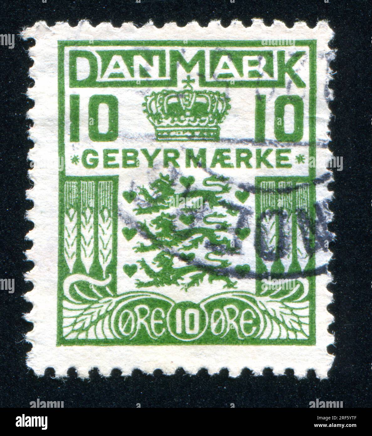 DENMARK - CIRCA 1926: stamp printed by Denmark, shows Coat of Arms ...