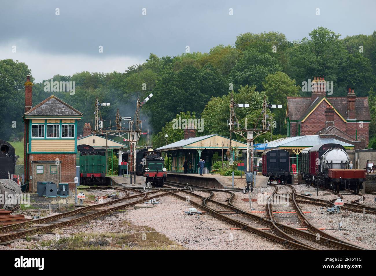 Steam Power at Horsted Keynes on the Bluebell Railway Stock Photo - Alamy