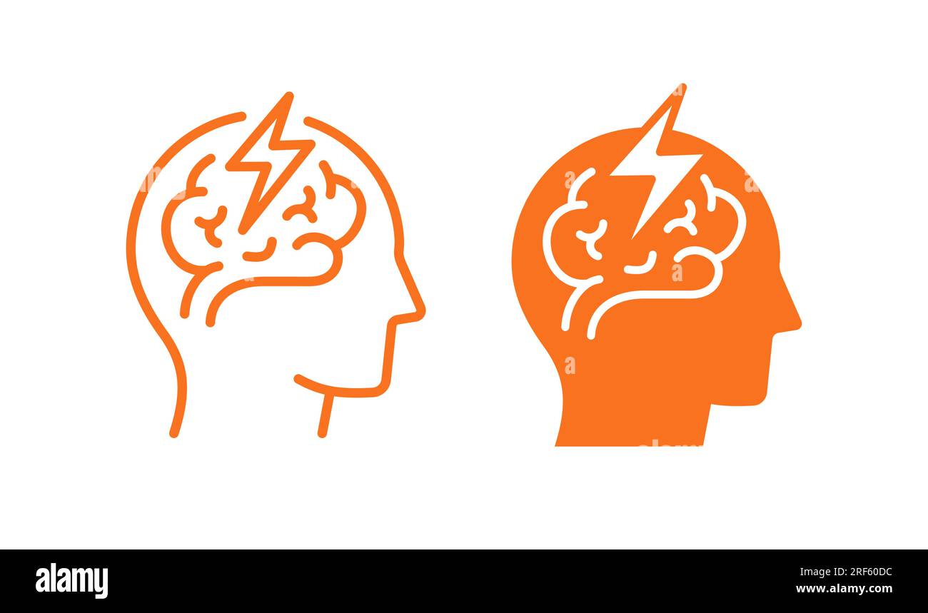 Head brain injury mind Stock Vector Images - Alamy