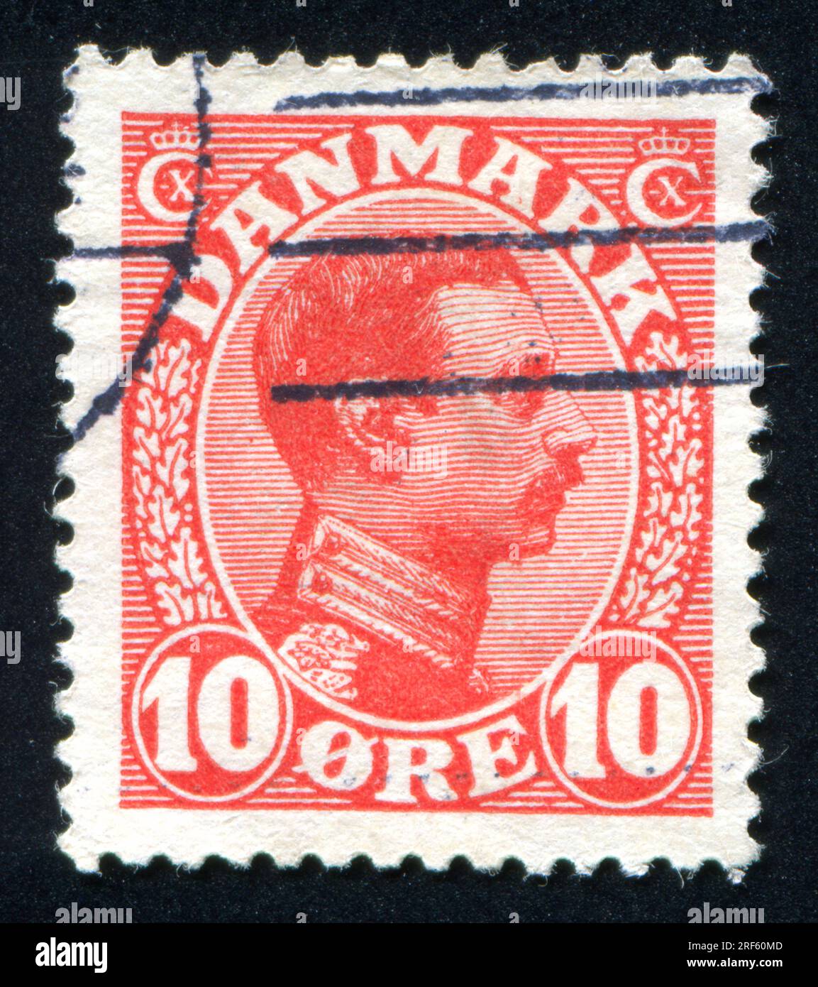 DENMARK - CIRCA 1913: stamp printed by Denmark, shows King Christian X ...
