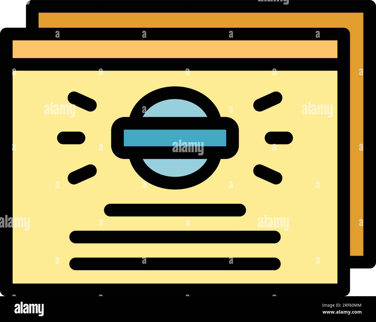 Fill form icon outline vector. Online claim. Order job color flat Stock ...