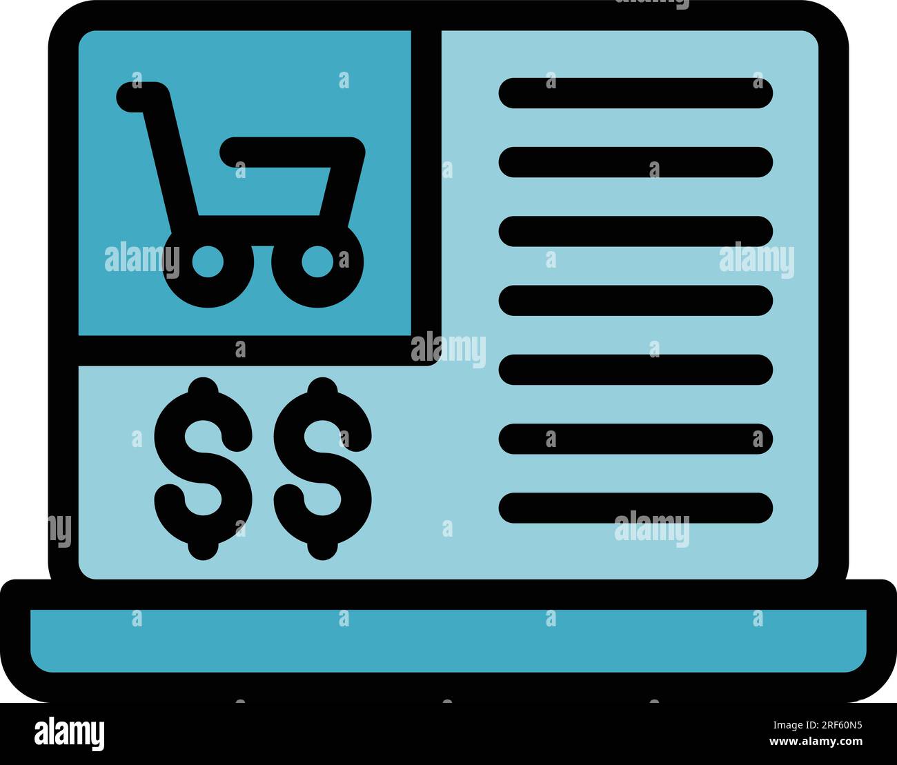 Data Report Icon Outline Vector Fill Form Online Claim Color Flat