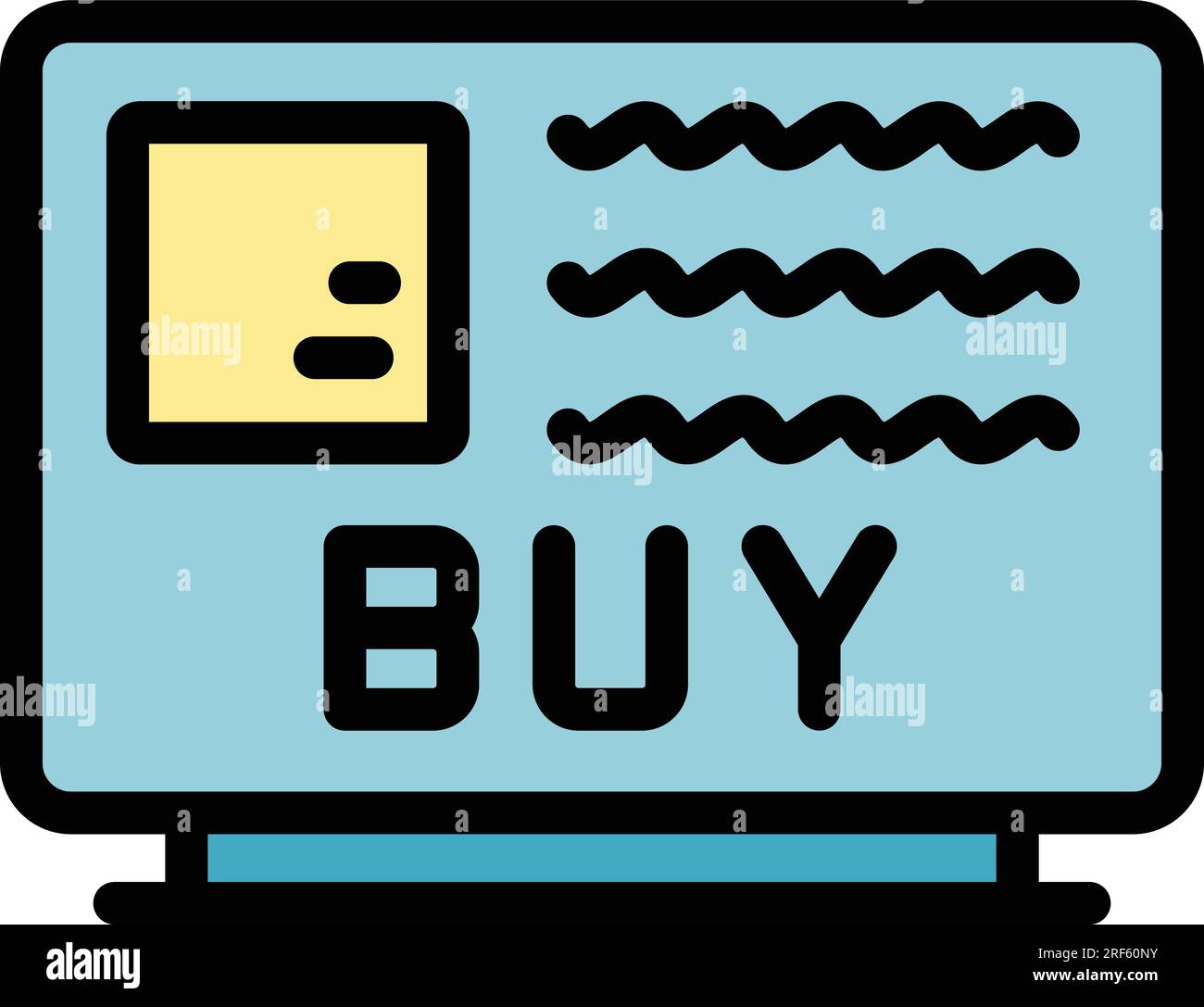 Buy order icon outline vector. Data summary. Report form color flat ...