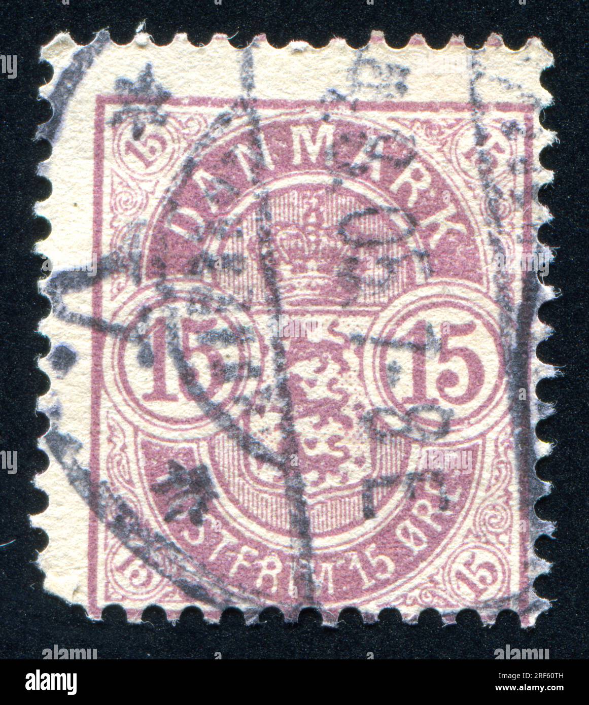 DENMARK - CIRCA 1902: stamp printed by Denmark, shows Arms, circa 1902 ...